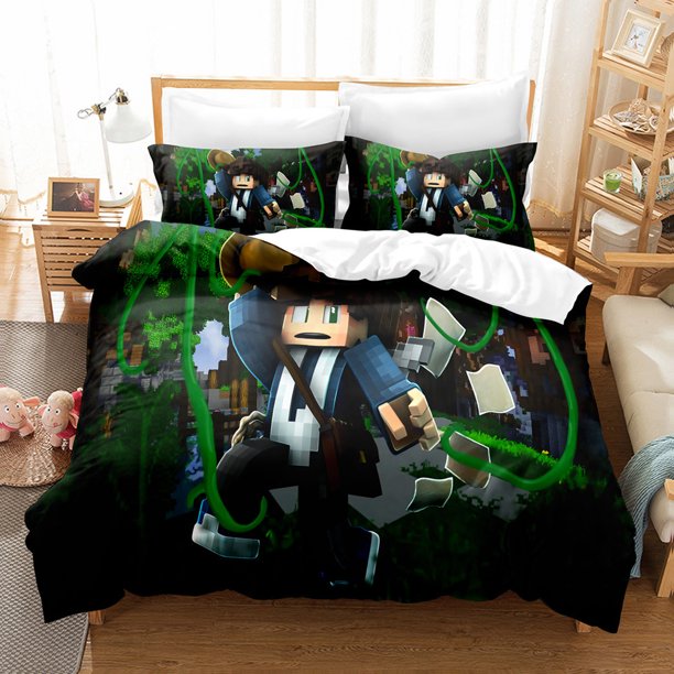 Minecraft Duvet Cover Set MC Bedding Set 3D Digital Printing Quilt ...