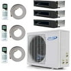 Multi Zone Mini Split Ductless Air Conditioner Tri 3 Zone 12000 12000 ...