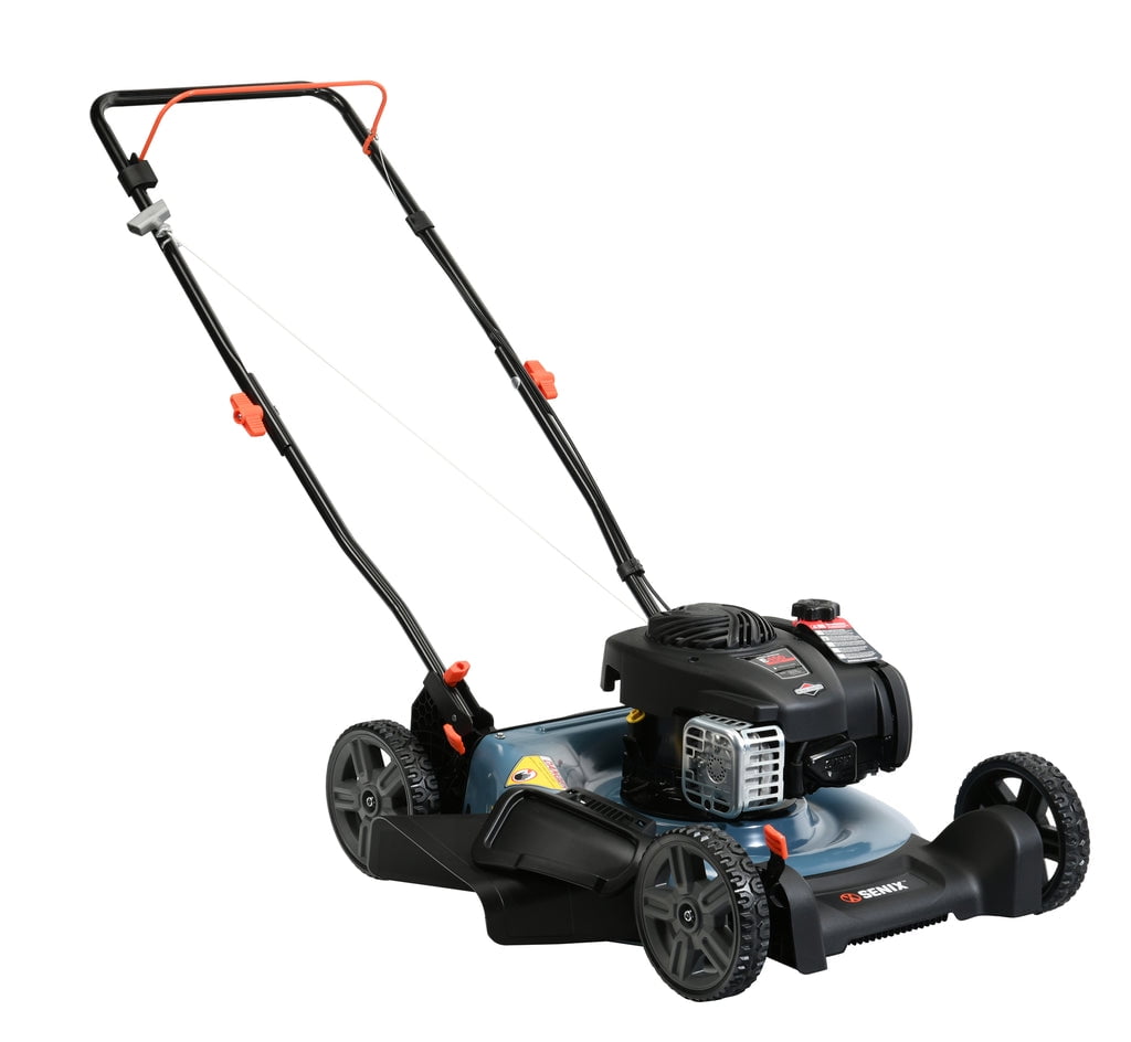 SENIX Gas Lawn Mower, 21-Inch, 125 cc 4-Cycle Briggs & Stratton Engine ...