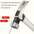 DUBISI 2-in-1 High Carbon Steel Claw Hammer with Nail Puller, Double ...