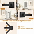 Matte Black Privacy 2 Pack Interior Door Handle Set for Bedroom and ...