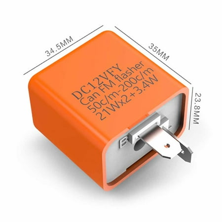 Motorcycle LED Turn Signal Flasher Relay Speed Adjustable turn signal ...