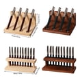 Wooden Desk Organizers with Stable Base Design for Secure Pen Storage ...