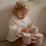 Label Label: Wooden Bongos - Pink - Musical Instrument Toy, 2 Heart ...