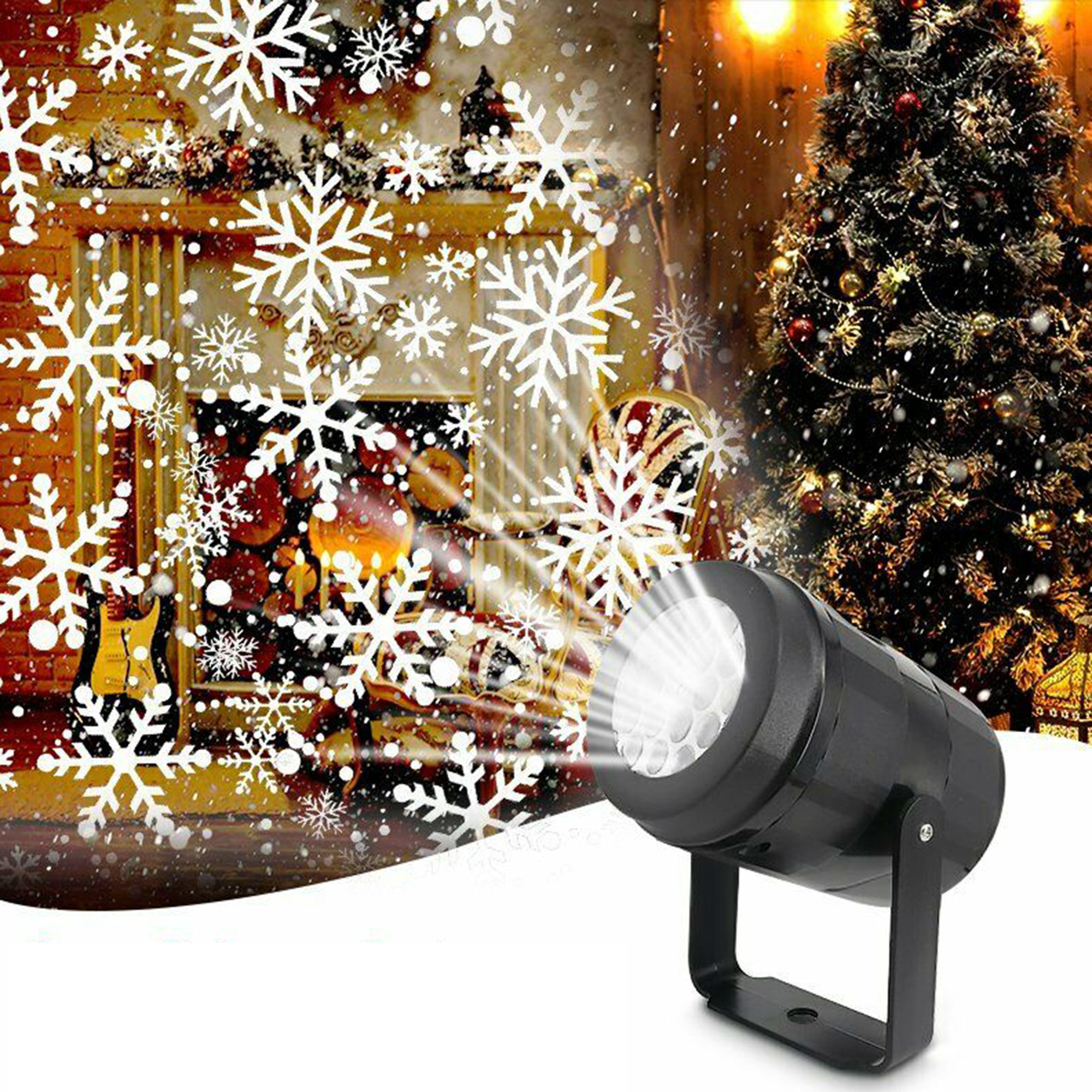 SHCKE Snowflake Projector Lights Led Snowfall Show Outdoor Christmas ...