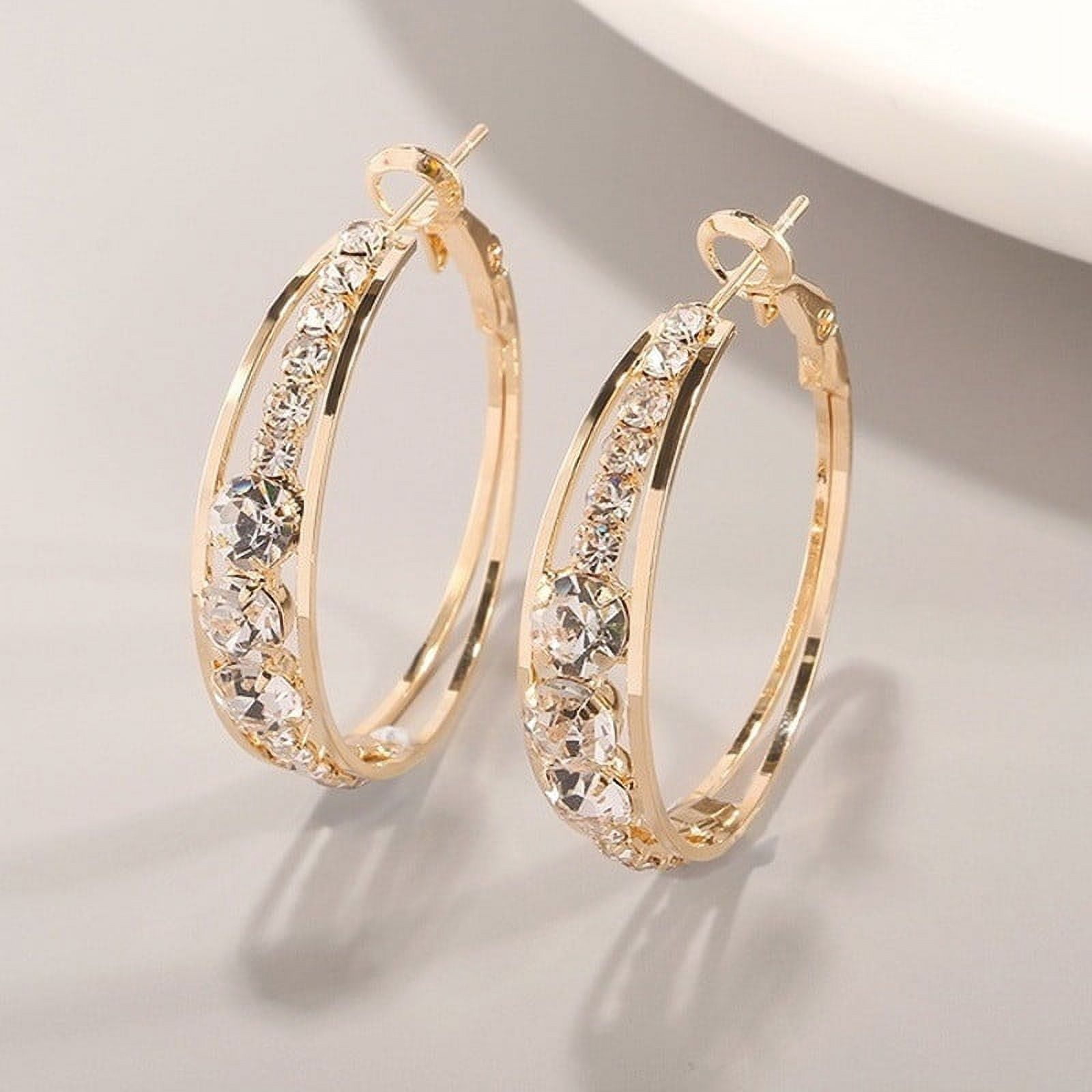 Click here for Gold Zircon Earrings For Women Under $5! Staron Fa... prices