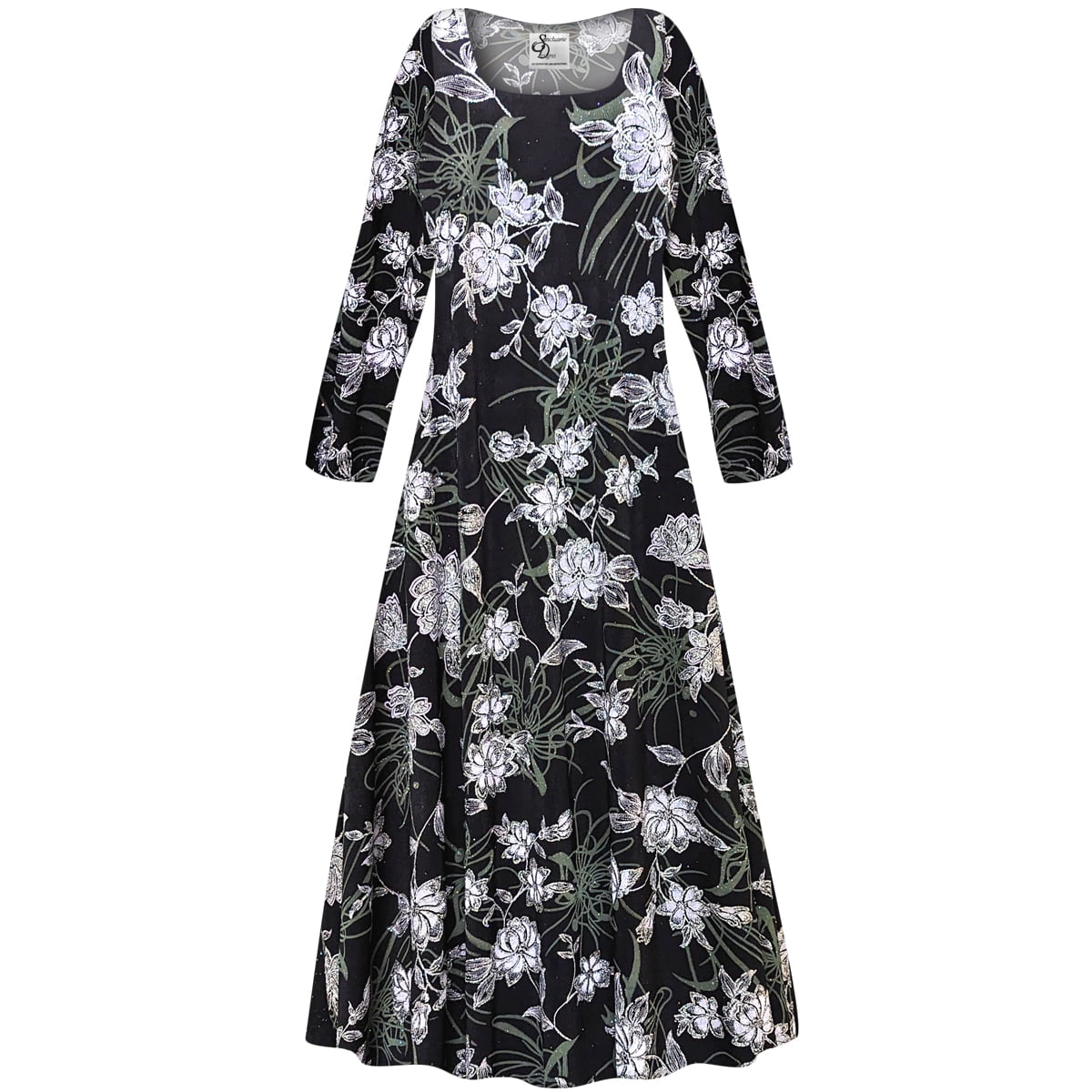 Plus size 9x Petite Womens Strechy Square Neckline with Long Sleeve ...