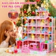 JoyStone Doll House for Girls, 5-Story 19 Rooms Huge Dollhouse Playset ...