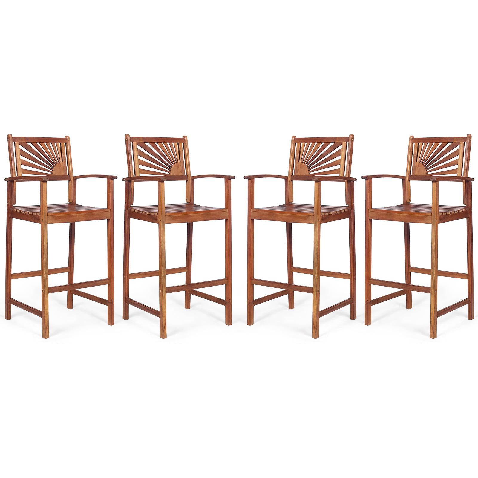 Click here for Giantex Patio Bar Stools  Outdoor Acacia Wood Bar... prices