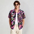 80s 90s Outfits for Men Vintage 80's Disco Party Button Down Short ...