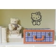 Hello Kitty Sanrio Cat Ribbon Cute Character Cartoon Wall Sticker Art ...