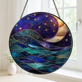 Abstract Starry Sky Window Art – Glass Hanging Design - Walmart.com