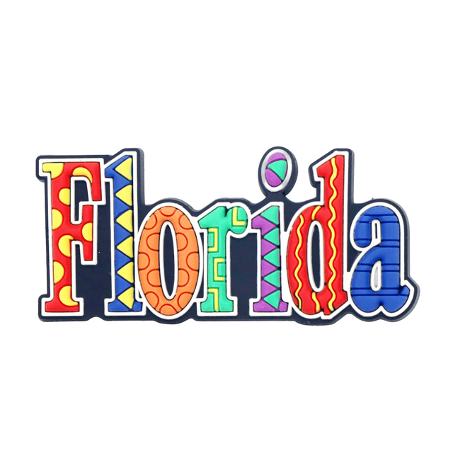 Florida Festive Multicolor Letters Fridge Souvenir Magnet - Walmart.com