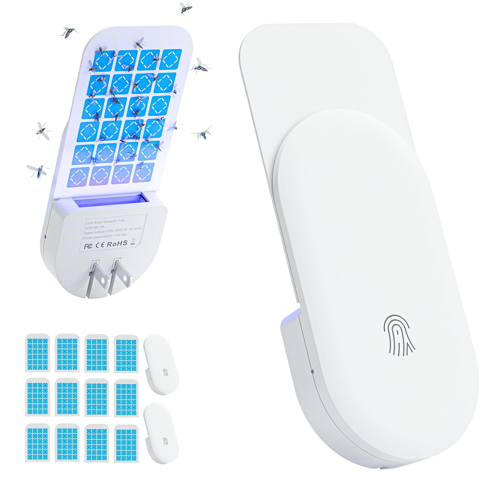 TIENBE Flying Insect Trap, 2 in 1 Indoor Plug-in Fruit Fly Trap, 2 Trap ...