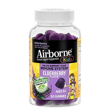 Airborne Kids Vitamin C Immunity Gummies, Assorted Flavors, 42ct(3 Pack ...