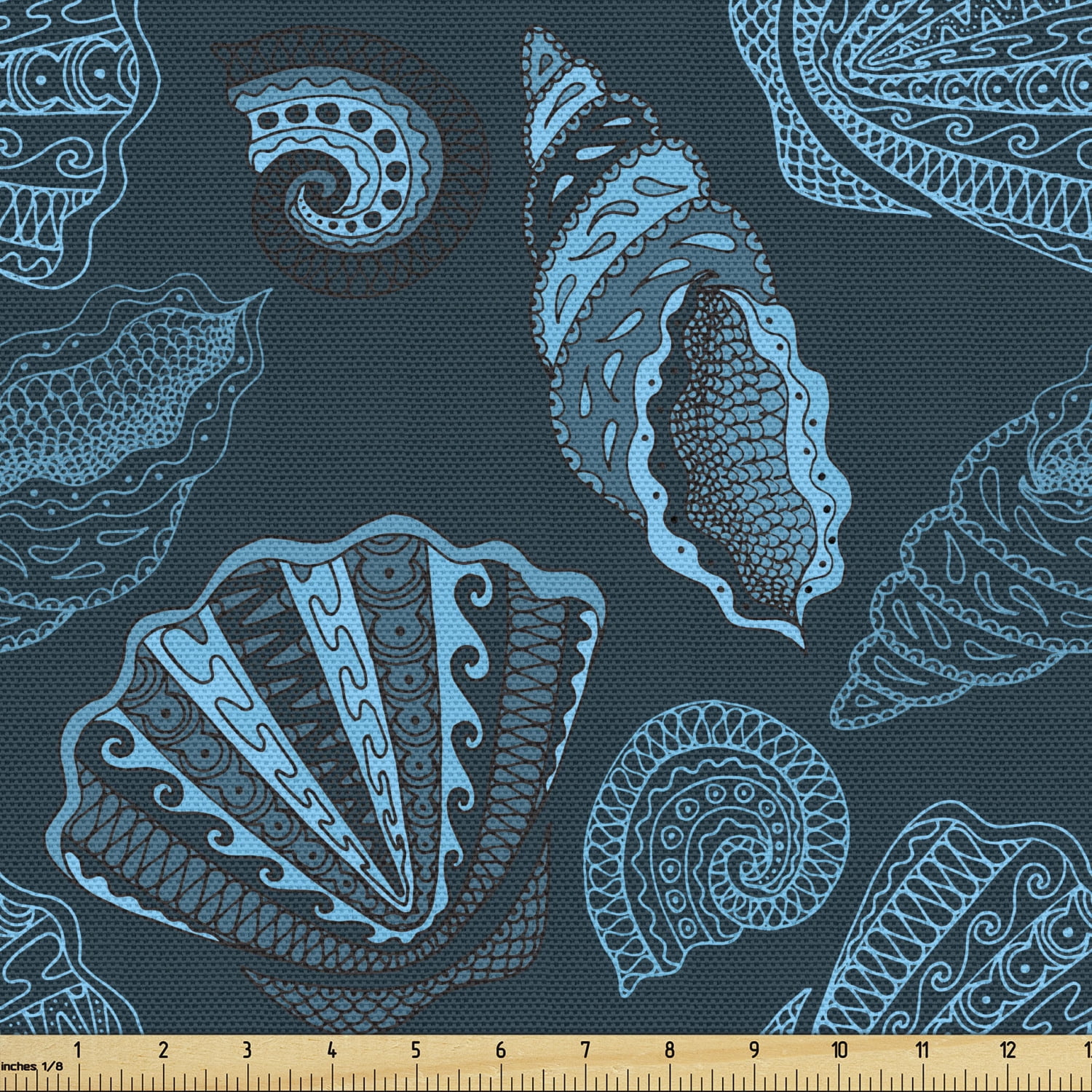 Seashell Pattern Fabric