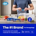 Double Zipper Storage Bags, Gallon Size - 200 Count, (4 packs of 50 ...