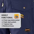 Pioneer Hi Vis Insulated Work Overalls for Men - Heavy Duty 100% Cotton ...