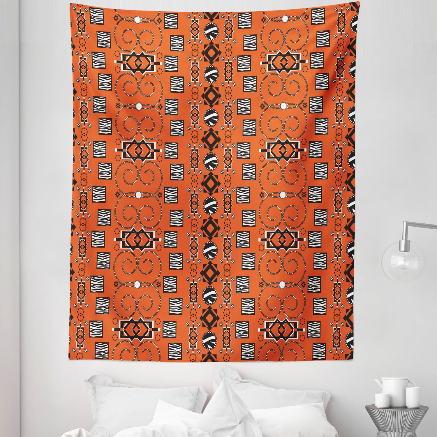 African Tapestry, Pattern with Traditional Ornamental Folk Boho Design ...