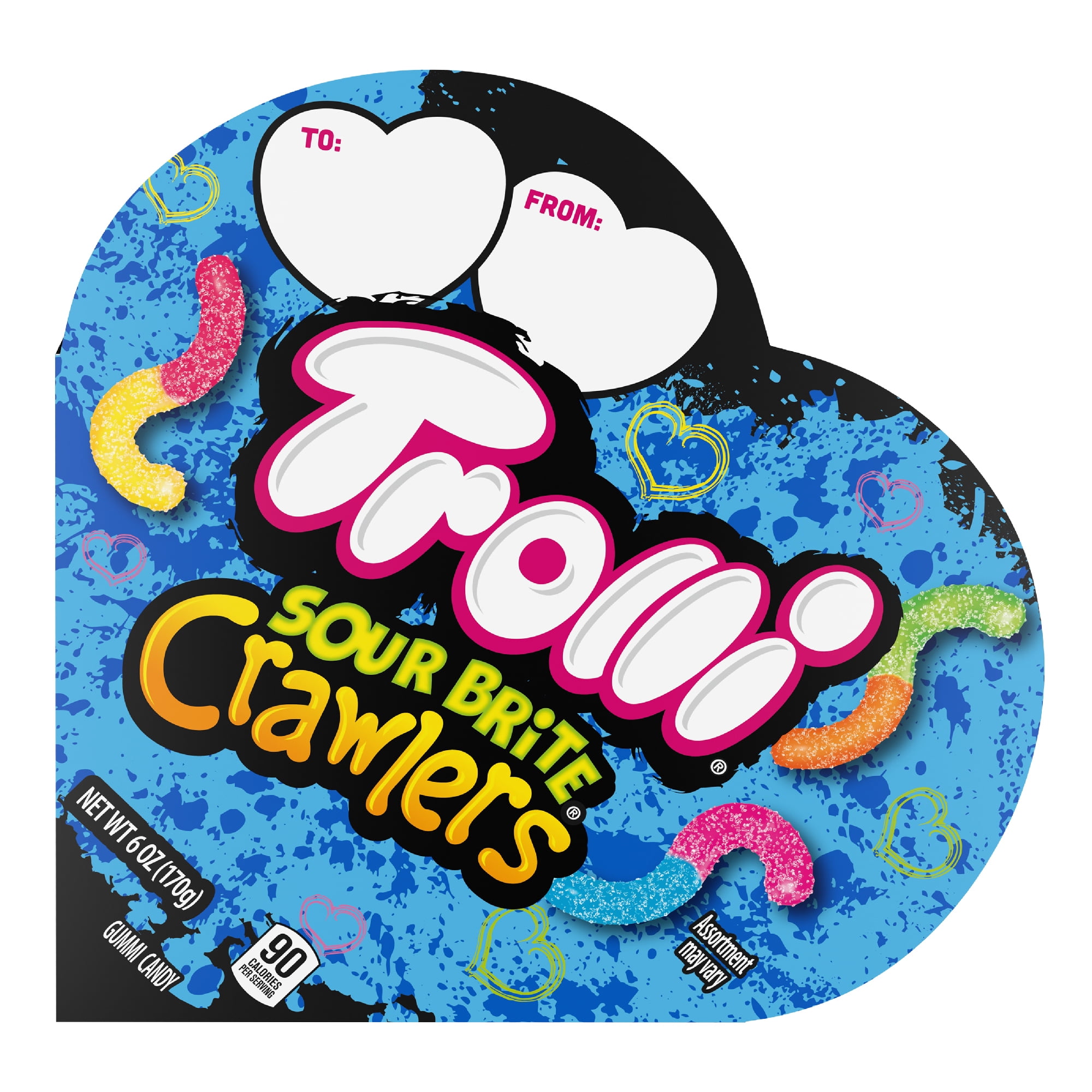 Trolli Sour Brite Crawlers Valentine's Day Heart Box, 6 oz - Walmart.com