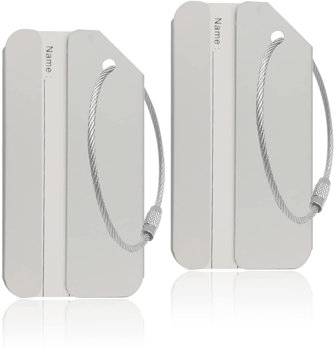 Aluminum Luggage Tags, Luggage Tag Holders for Travel Luggage Baggage ...