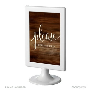 Buffet, Booze, Bad Dance Moves Rustic Wood Wedding Party Directional ...