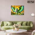 A horizontal 500 - piece paper puzzle. Theme "Fantasy Winged Tiger". 2D ...