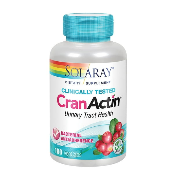 Solaray Cranactin Cranberry AF Extract Capsules, 400 mg, 180 Count ...