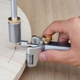 Stainless Woodworking T-Type Scale Hole Ruler Scribe Drawing Mark Line ...