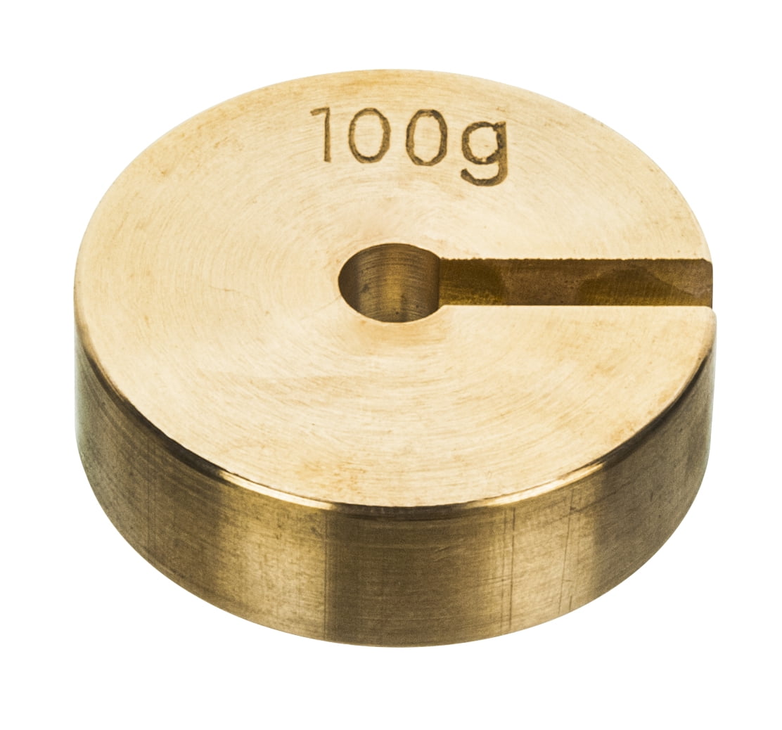 Eisco Labs Brass 100 gram Slotted weight ( Spare / replacement ... Eisco Labs Brass 100 gram Slotted weight ( Spare / replacement ...