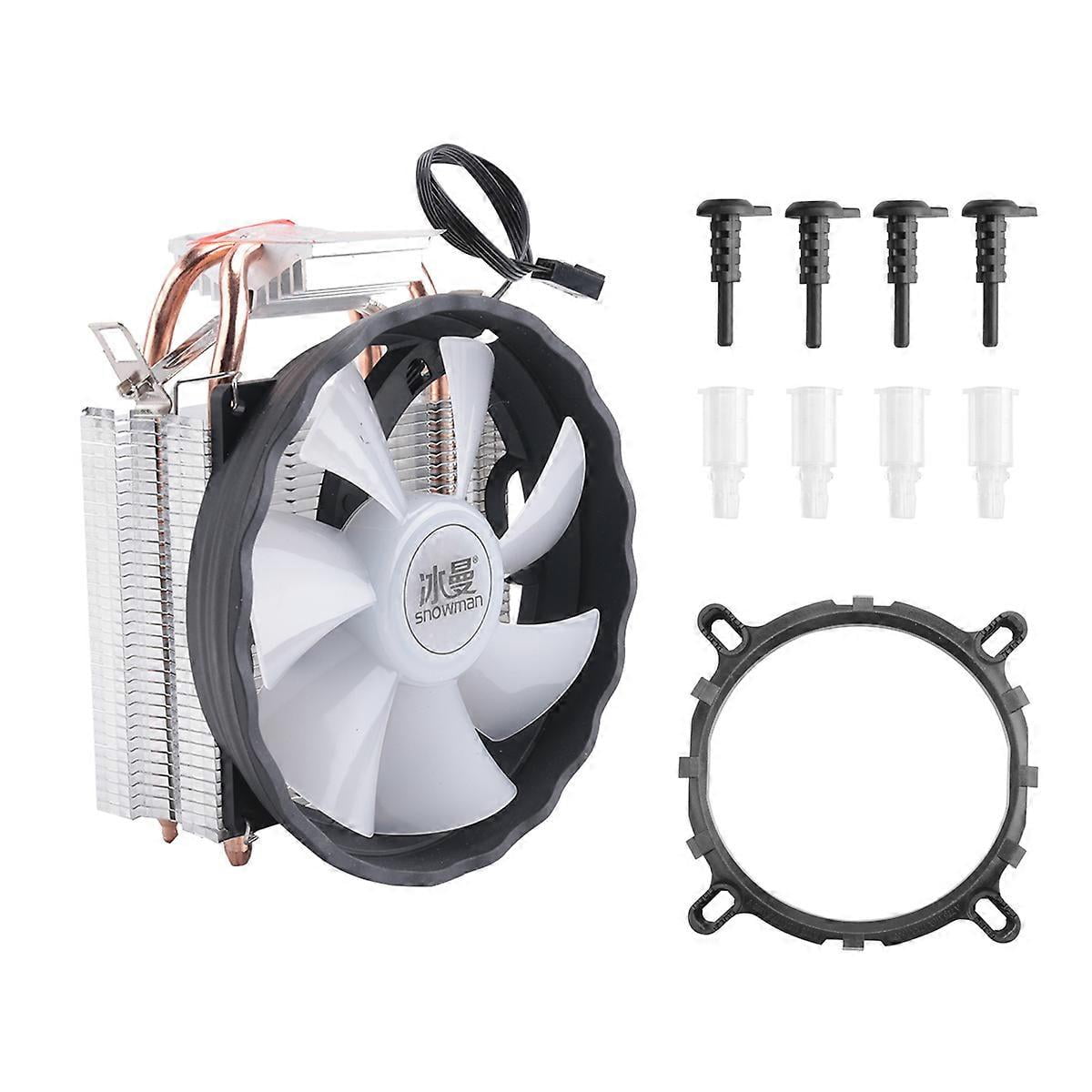 SNOWMAN X200 CPU Cooler 2 Heat Pipes 120mm Silent Fan 4Pin PWM ...