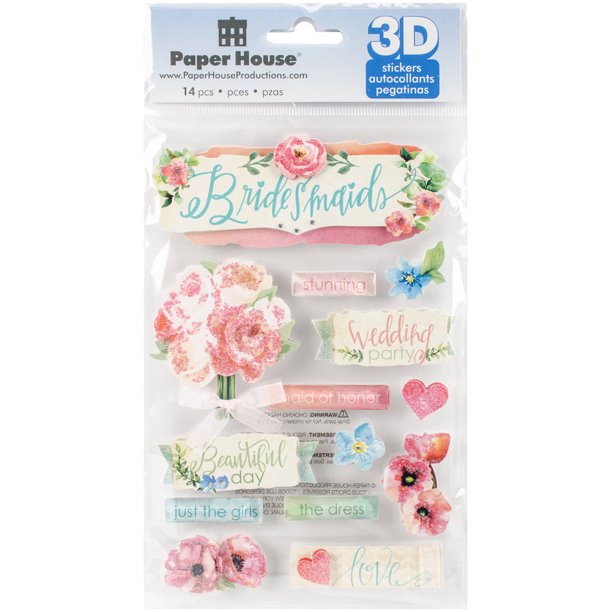 Paper House 3D Stickers - Walmart.com