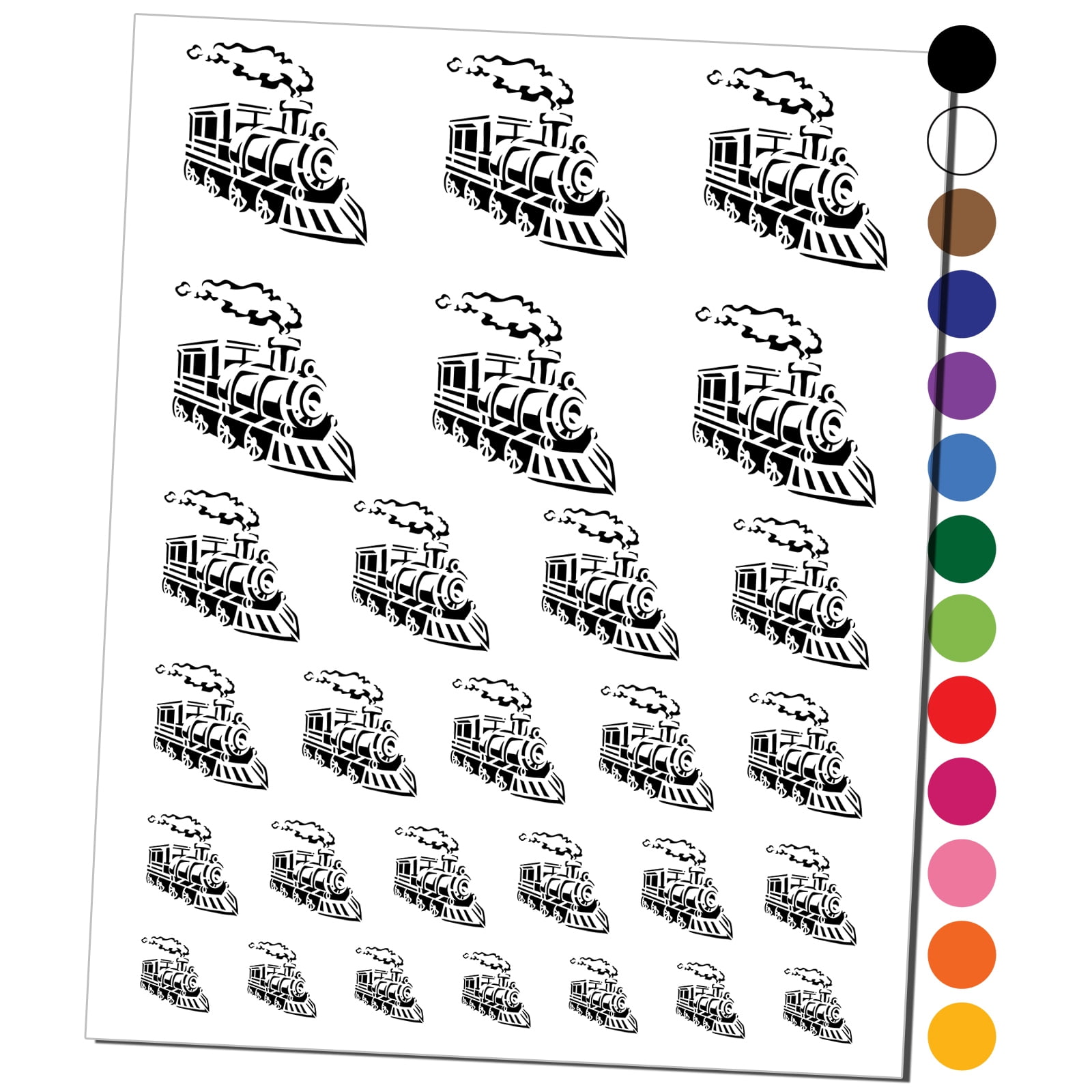 Train Steam Engine Locomotive Transportation Vehicle Water Resistant ...