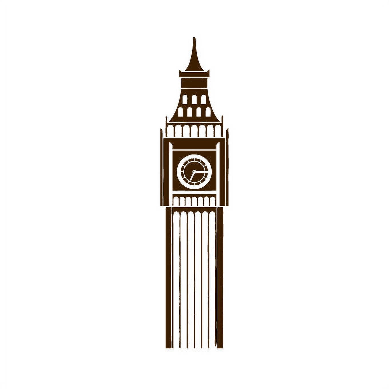 Big Ben Vinyl Graphic - Small - Brown - Walmart.com