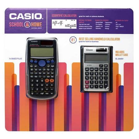 Casio Scientific Calculator & Basic Calculator Pack - Walmart.com ...