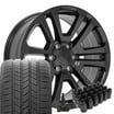 OE Wheels 20 inch Black 5652 Rims & Goodyear Tires Set Fit Specific GM ...