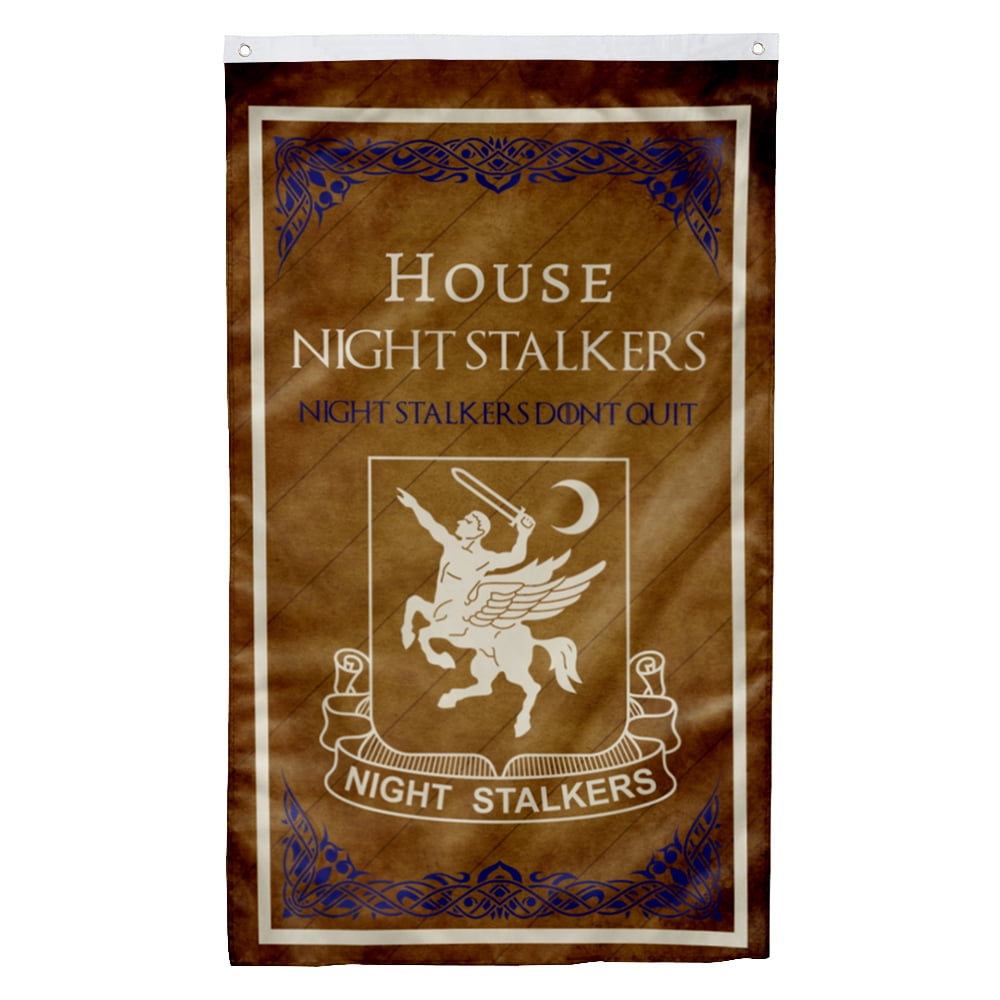 Cayyon House Night Stalkers Flag 3x5Feet Military Banner with 2 Brass ...