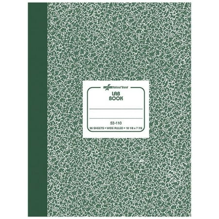 National Laboratory Notebook, 5 x 5 Quad Ruling, Green Marble Cover, 10 ...