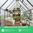 6x9 FT Aluminum-Frame Polycarbonate Greenhouse - Heavy-Duty Quick Setup ...