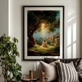 Affixzi Peaceful Christian Wall Art Featuring Jesus Under Olive Tree ...