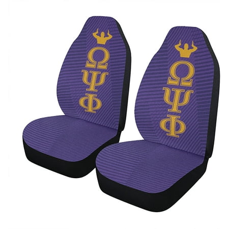 BBGreek Omega Psi Phi Fraternity Paraphernalia - Set of 2 Car Seat ...