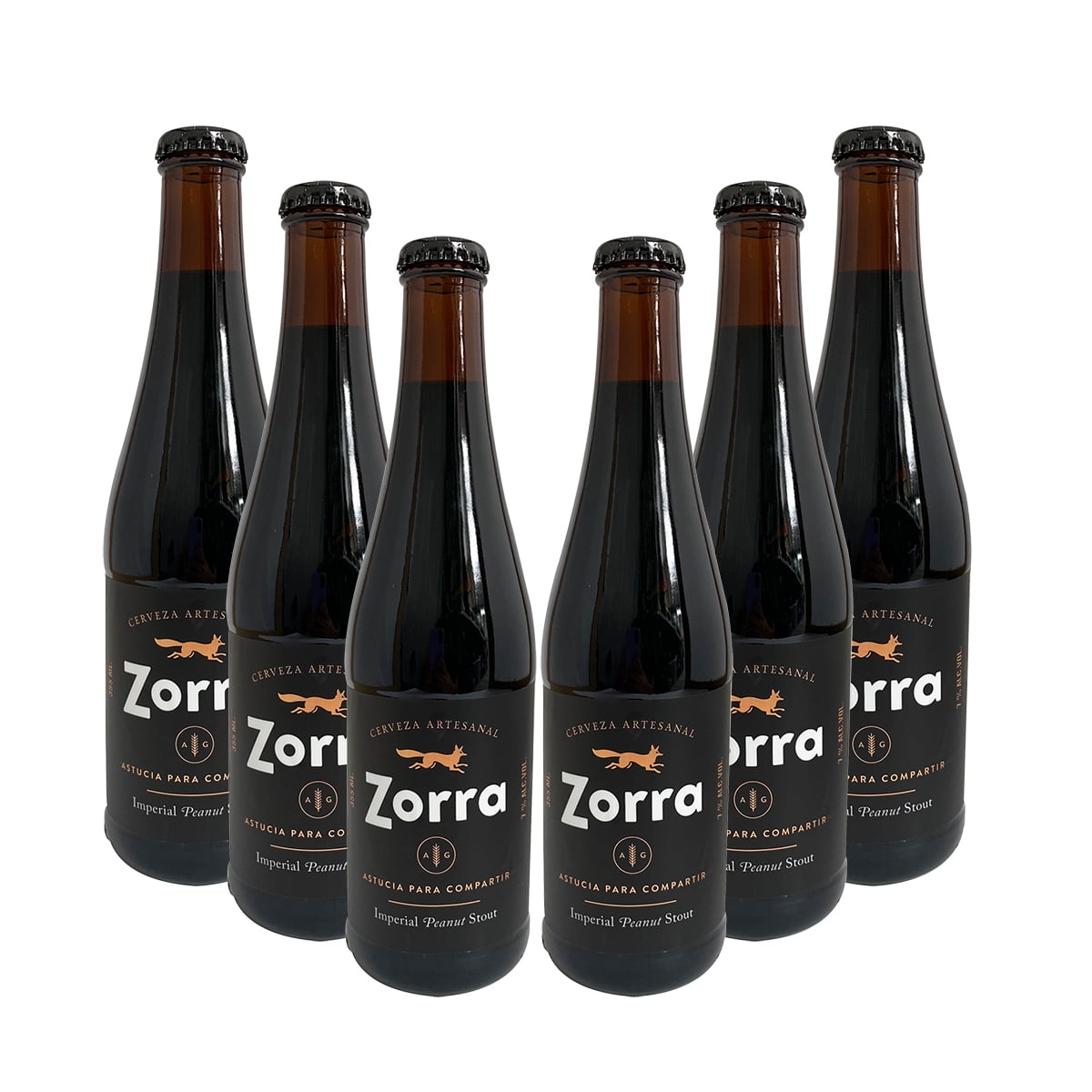 Cerveza Artesanal Zorra Imperial Peanut Stout 355ml Stout | Bodega ...