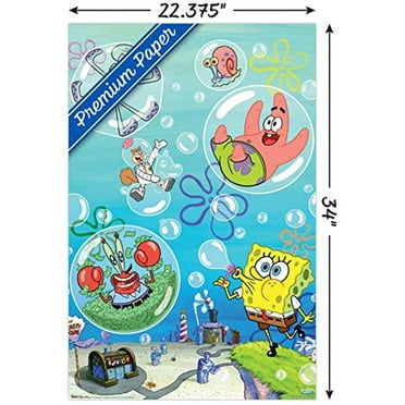 Nickelodeon Spongebob - Every Character Ever 19 Wall Poster, 22.375" x ...
