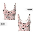 Sports Bras For Women - Funny Cute Cartoon Milk Cow Seamless Yoga Bra ...