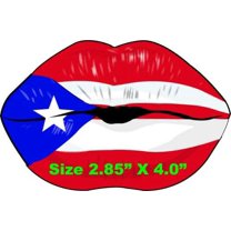Puerto Rico Flag Sticker (Pack of 2) Puerto Rican Coqui Flag Vinyl Decal - Walmart.com