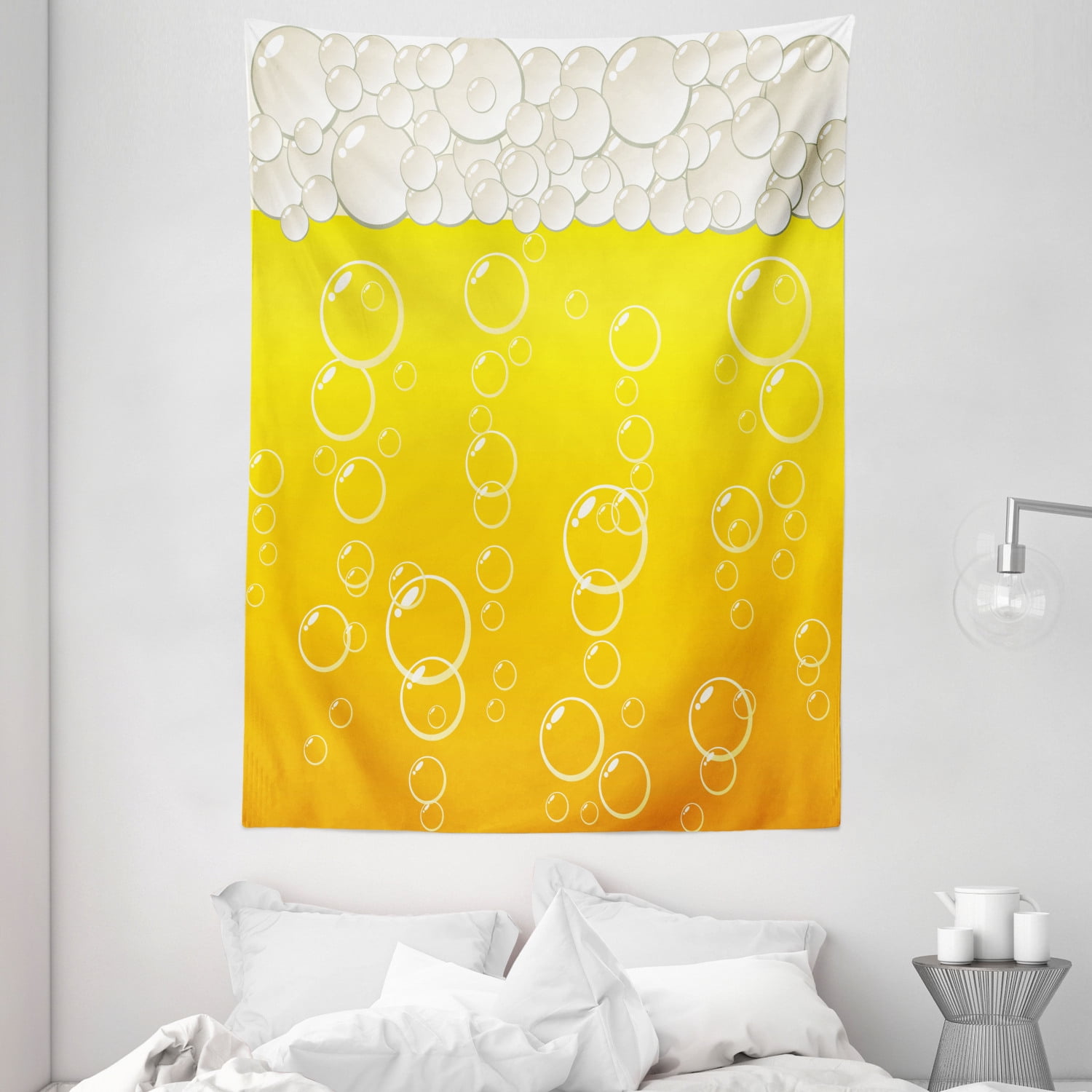 Abstract Tapestry, Close up Bubbles and Beer Macro Alcohol Drink ...