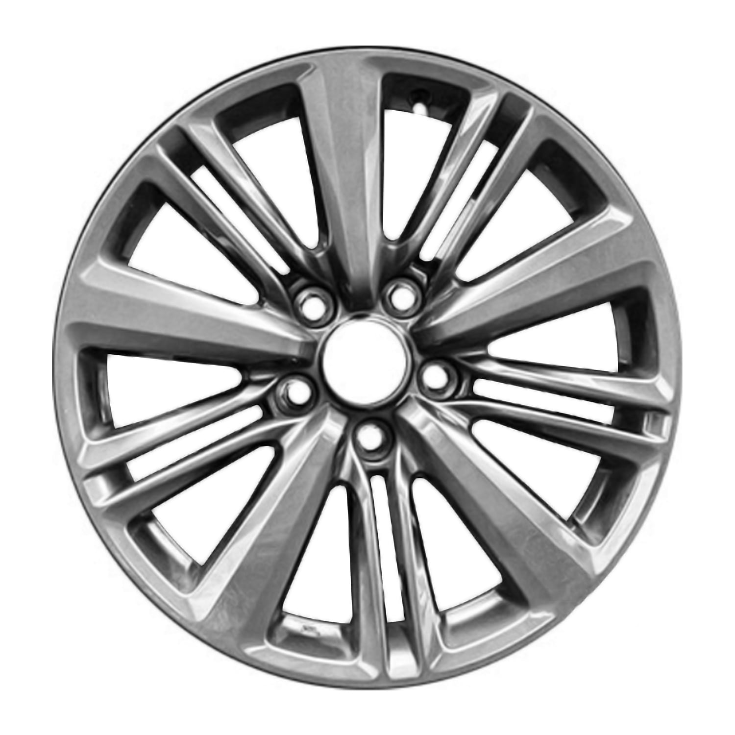 Remanufactured Painted Dark Charcoal Metallic Aluminum Wheel 17 x 8 ...