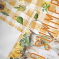 Hello Summer Valances for Windows Watercolor Sunflowers Yellow Plaid ...