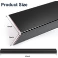 4PCS 45" Black Metal Corner Protectors, Aluminum Self Adhesive Corner ...