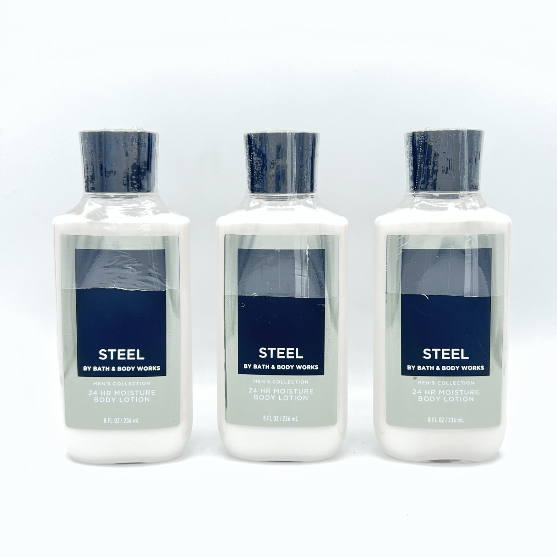 Bath & Body Works Steel 8oz Men's Body Lotion 3-Piece Set - Walmart.com